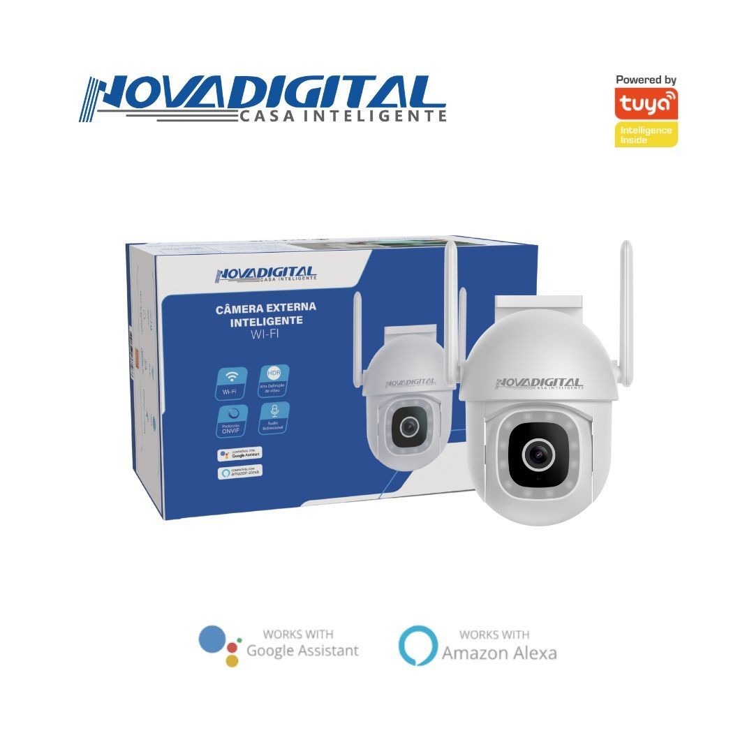 Câmera Externa Inteligente Wi-Fi - Novadigital Smart