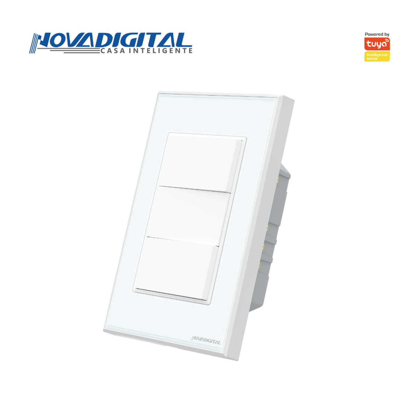 Interruptor Inteligente ZigBee com Tecla Fisíca - Novadigital Smart