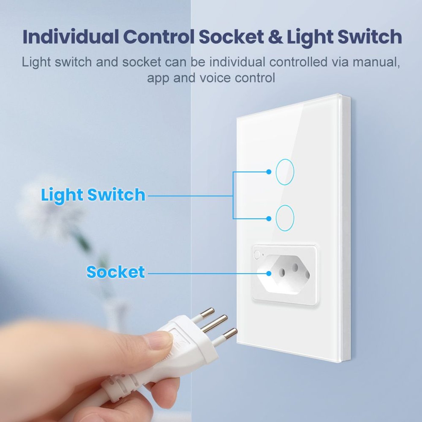 Interruptor Tomada Inteligente Touch - Novadigital Smart