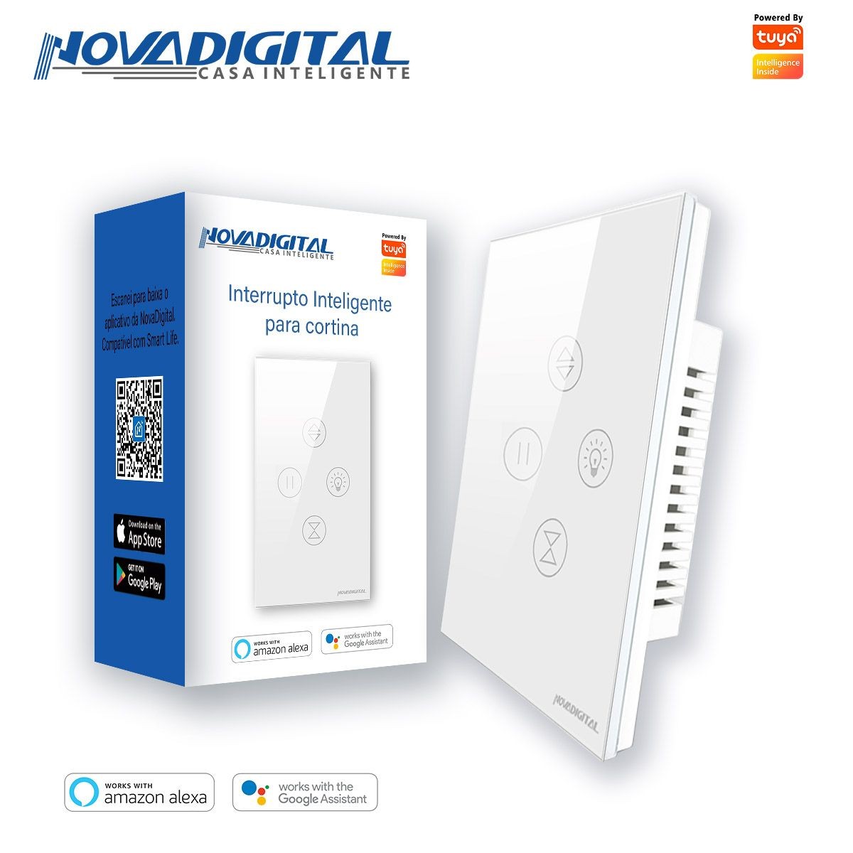 Interruptor Inteligente para Cortina - Novadigital Smart